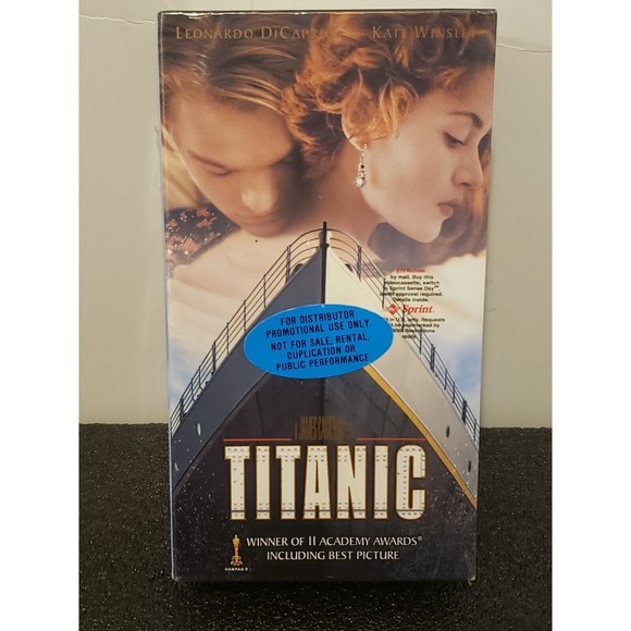 Media | Sealed Titanic Vhs 1998 Paramount 2 Tape Set W Sprint Sticker ...